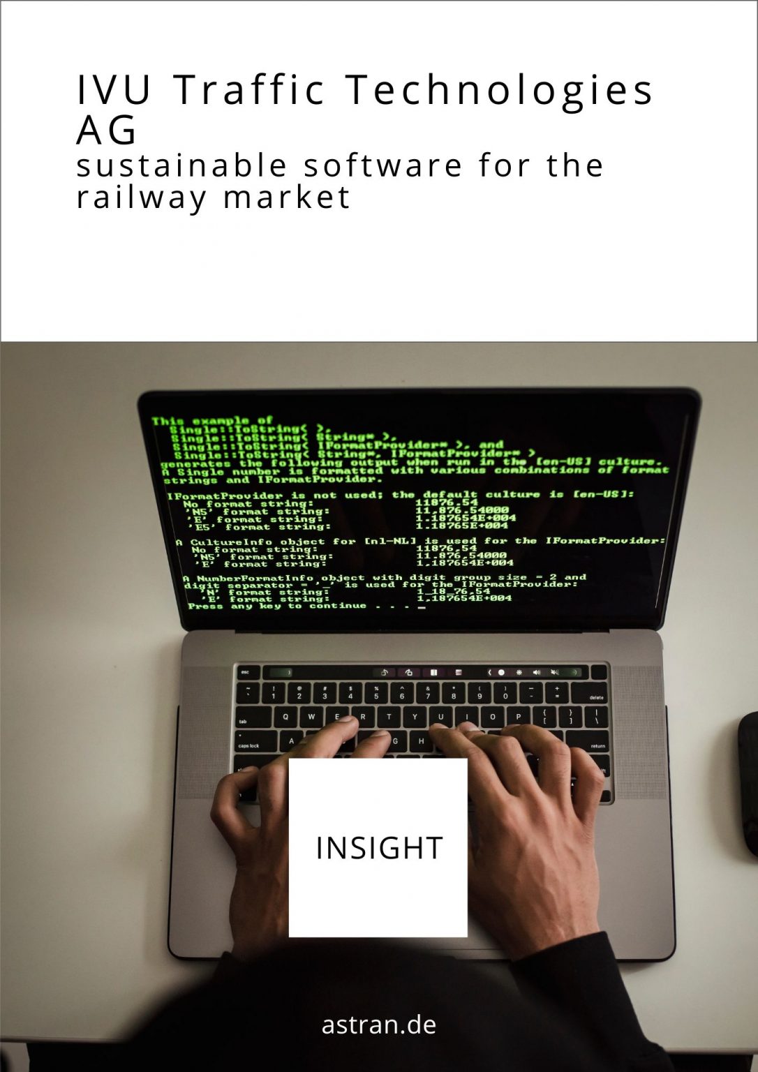 IVU Traffic Technologies - sustainable software for the railway market