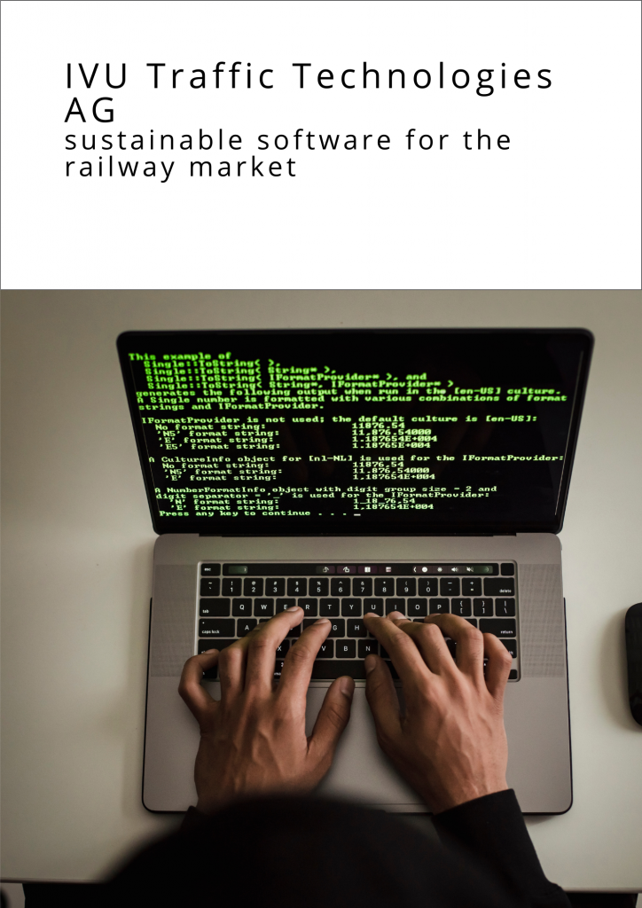 IVU Traffic Technologies - sustainable software for the railway market